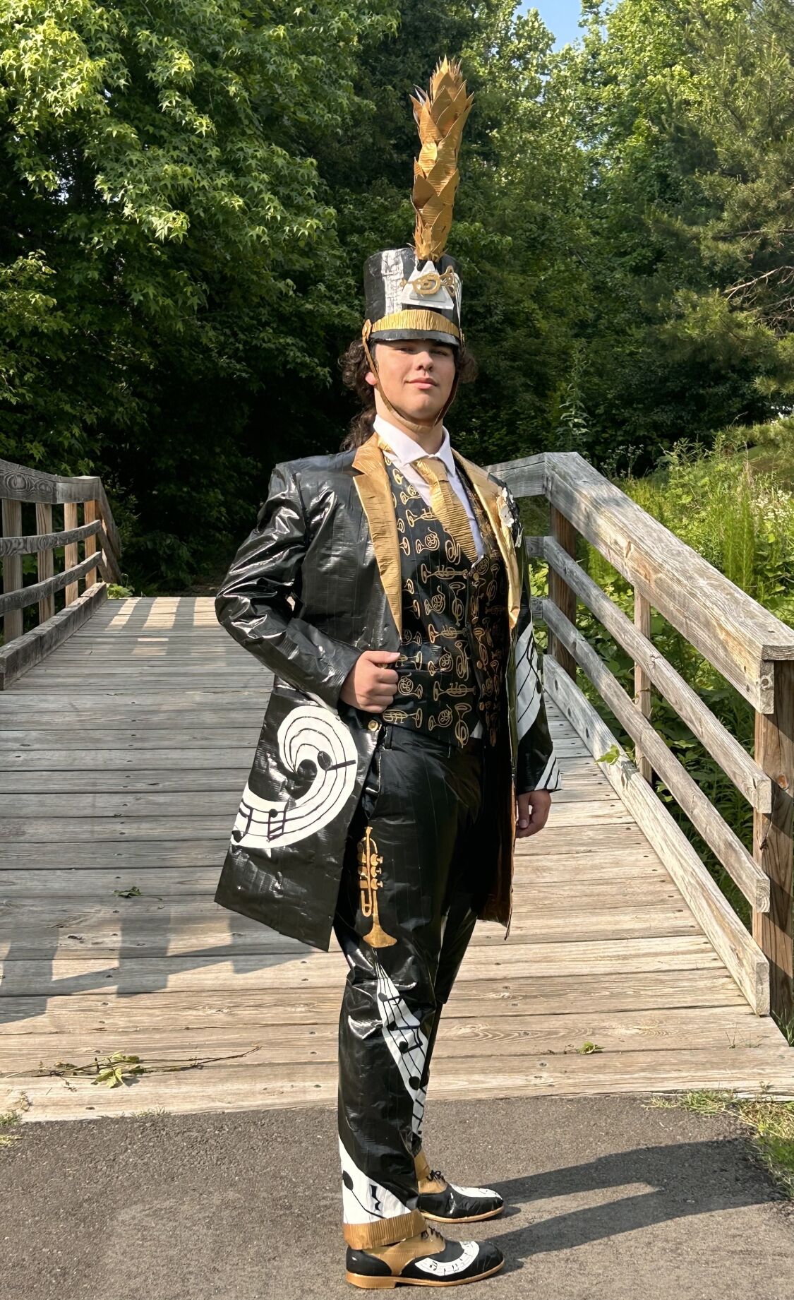 South Iredell student's duct tape suit could win scholarship