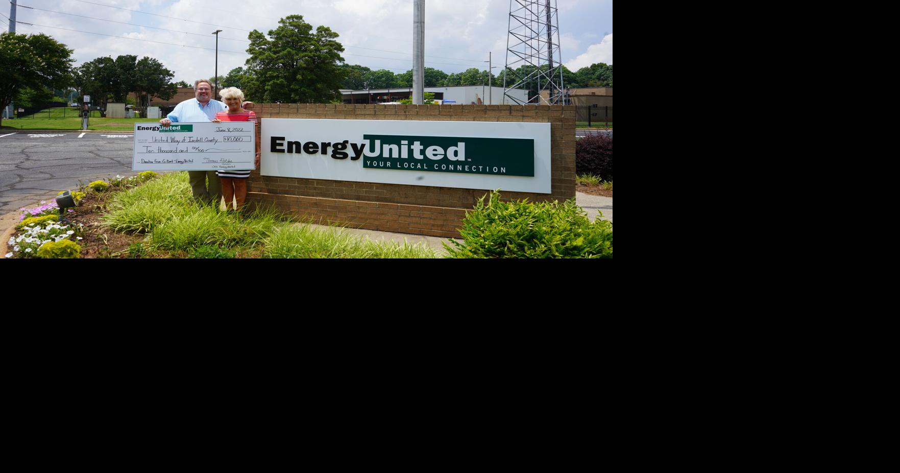 EnergyUnited awards sharing success grant to United Way of Iredell County