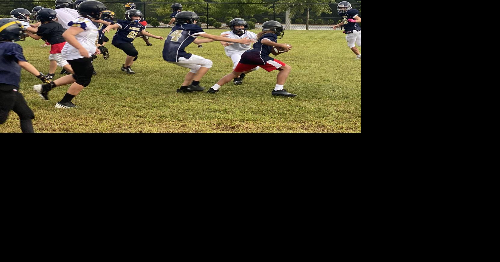 Langtree Charter middle school football team wins first game