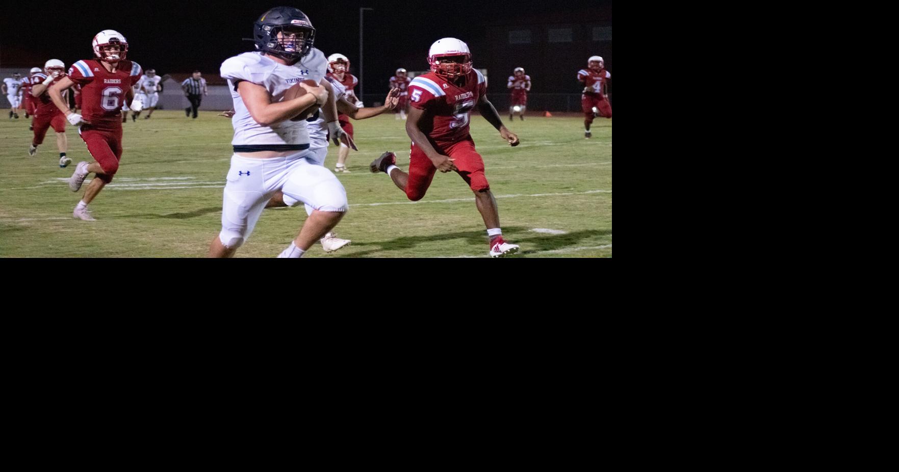 Jaylin Neal scores four TDs in Vikings 51-7 win over Raiders