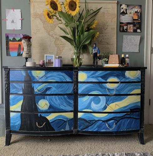 Rising artist creates show-stopping window art in downtown Madison ...