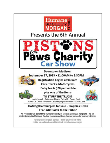 Pistons for Paws returns to Madison this Sunday | News ...