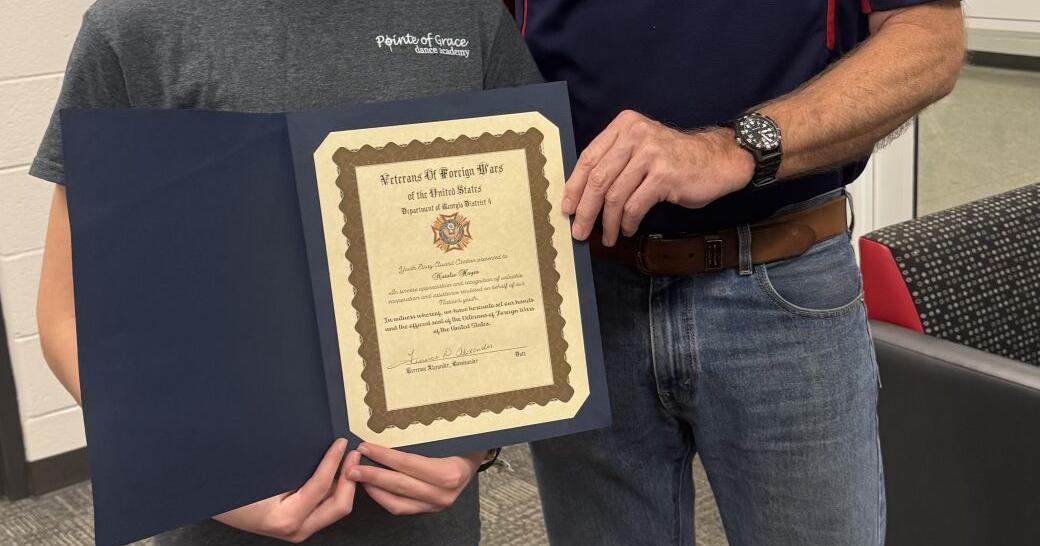 Natalie Hayes Earns VFW District Award | News | morgancountycitizen.com
