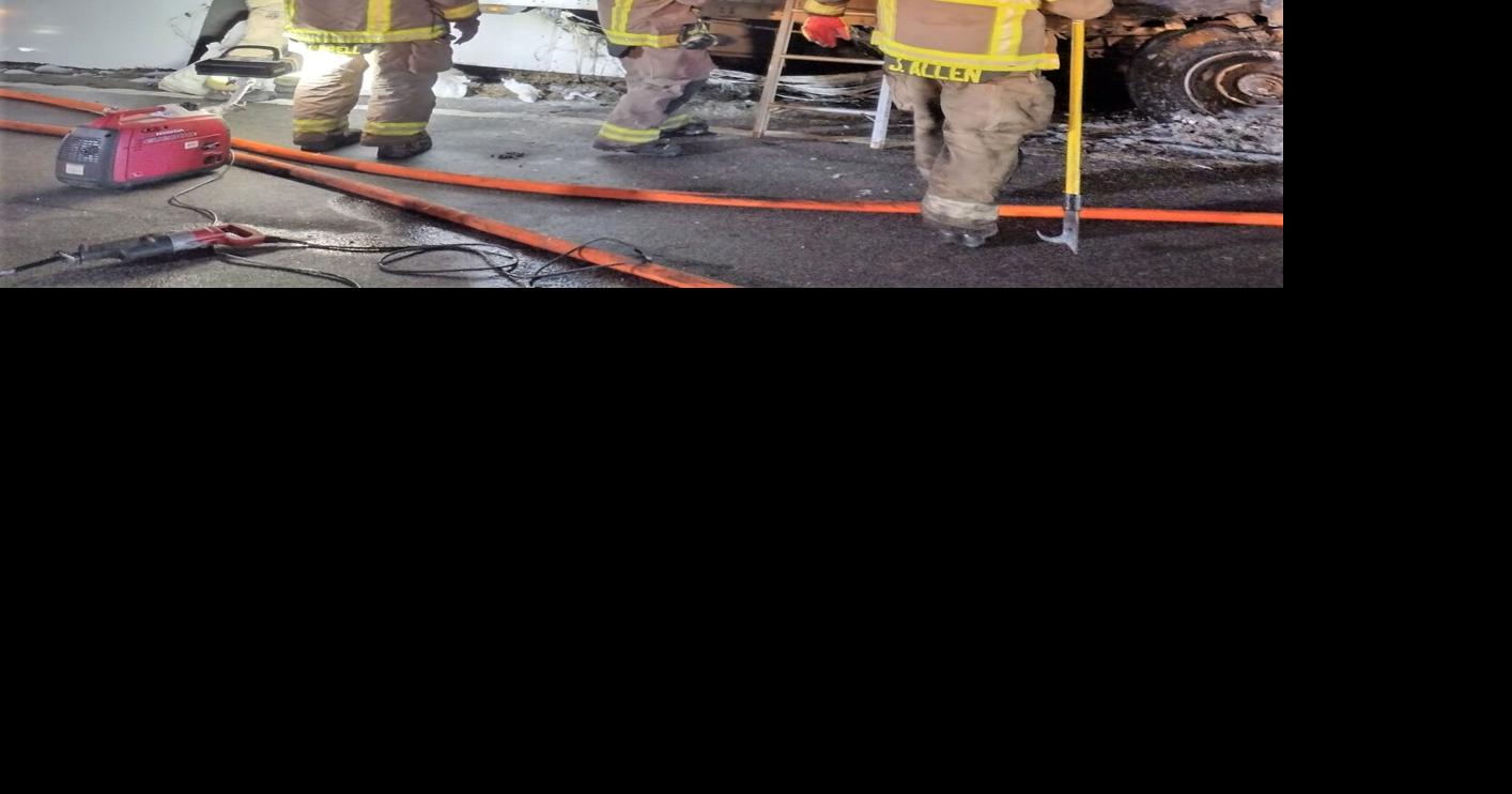 Five Morgan County fire stations respond to tractor trailer Fire on U.S ...