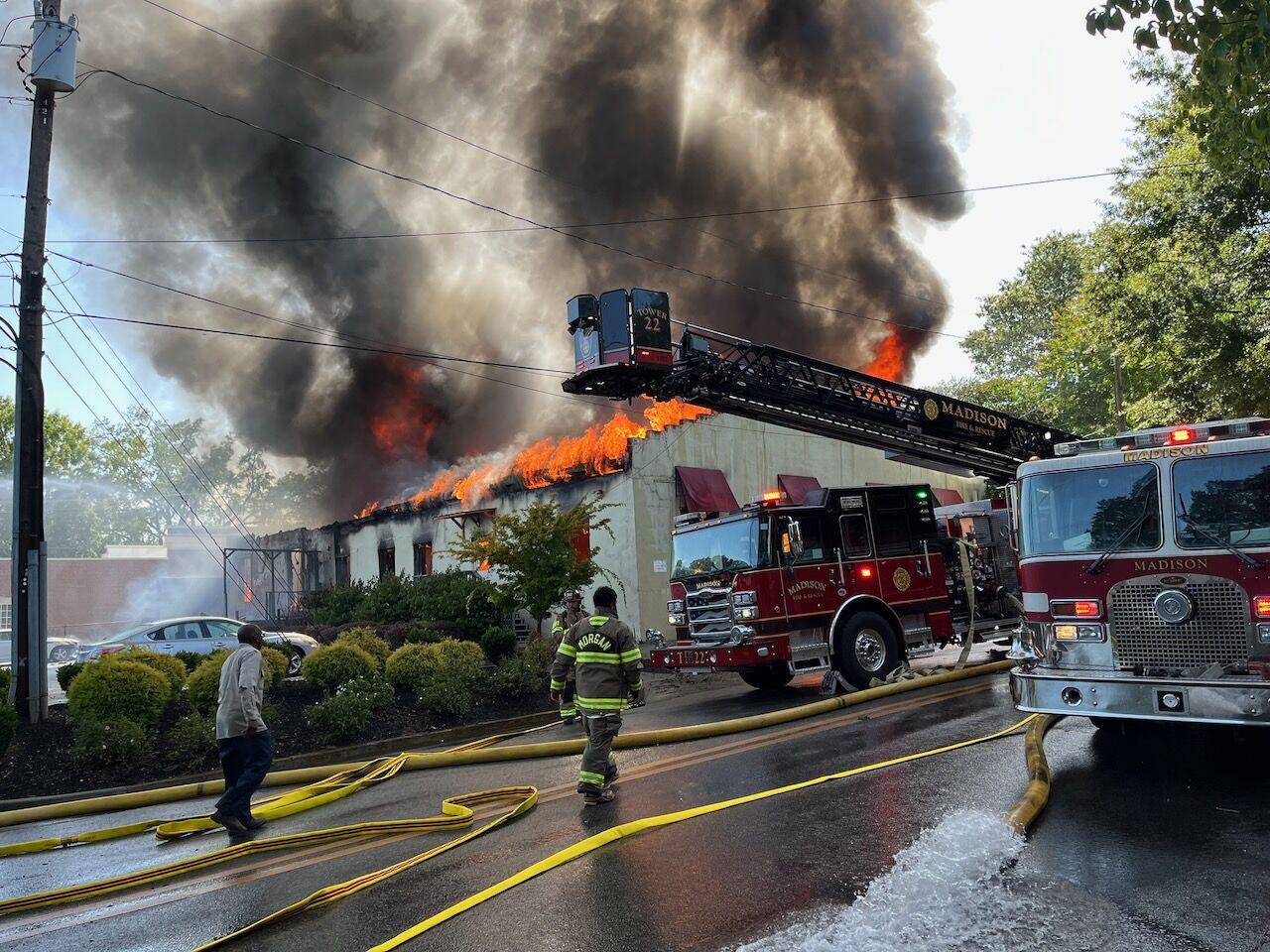 Fire Sets Ablaze Historic Block In Downtown Madison, Destroys Popular ...