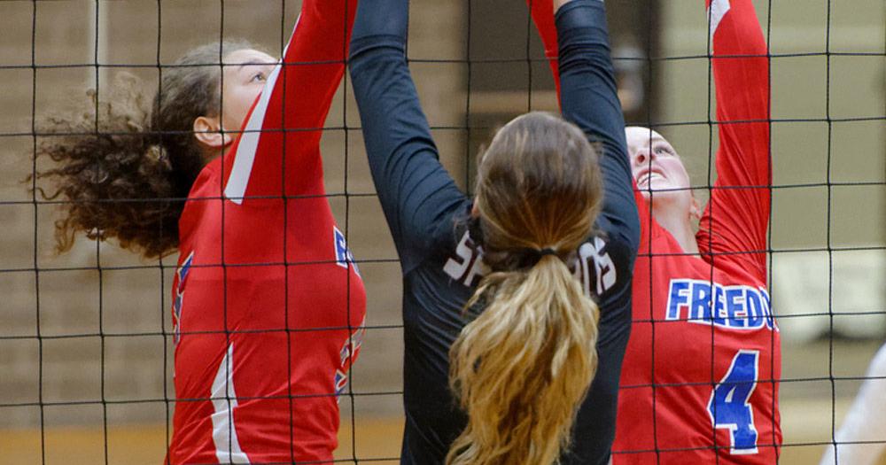 H.S. ROUNDUP: Freedom volleyball gets 1st league win