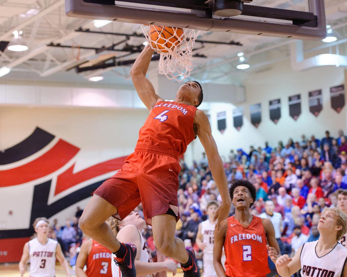 Freedom boys pull away late in 1st half to stay perfect against Patton