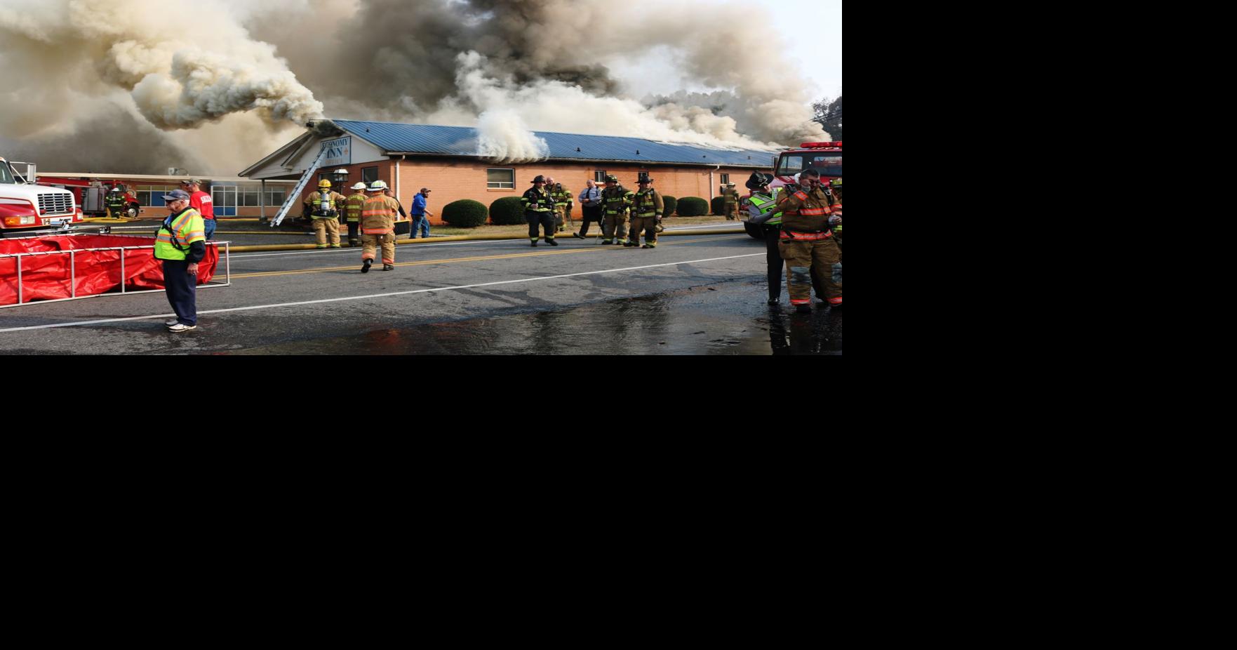 Firefighters from three counties respond to Economy Inn fire; cause ...