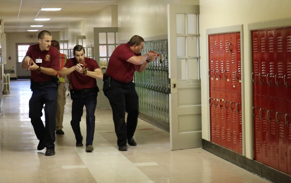 Law enforcement students participate in active shooter training ...