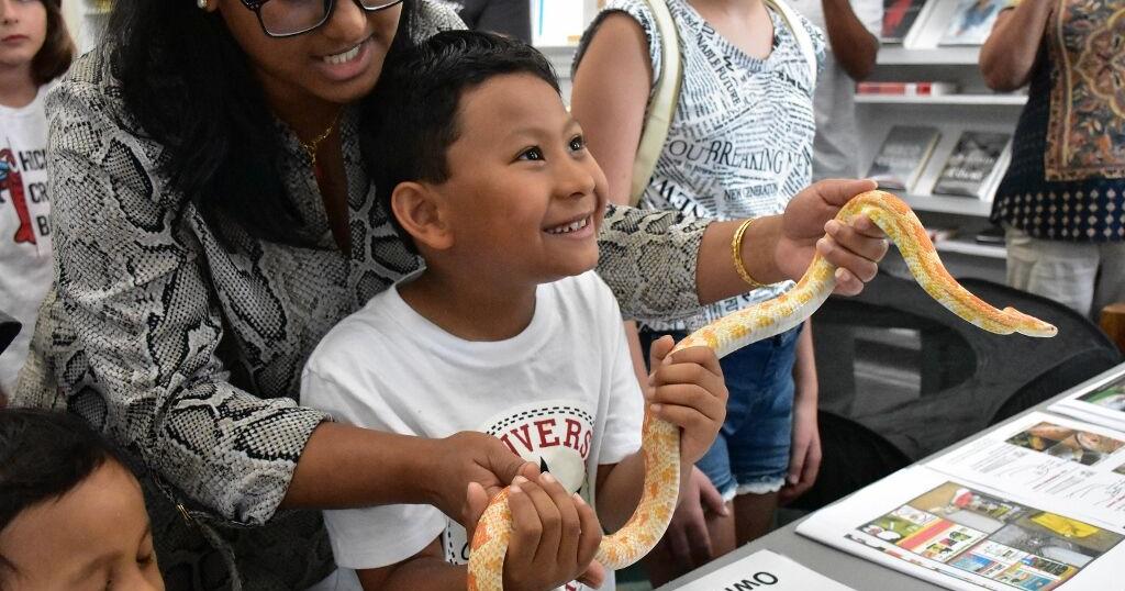 PHOTOS: Library gets exotic with educational event on animals