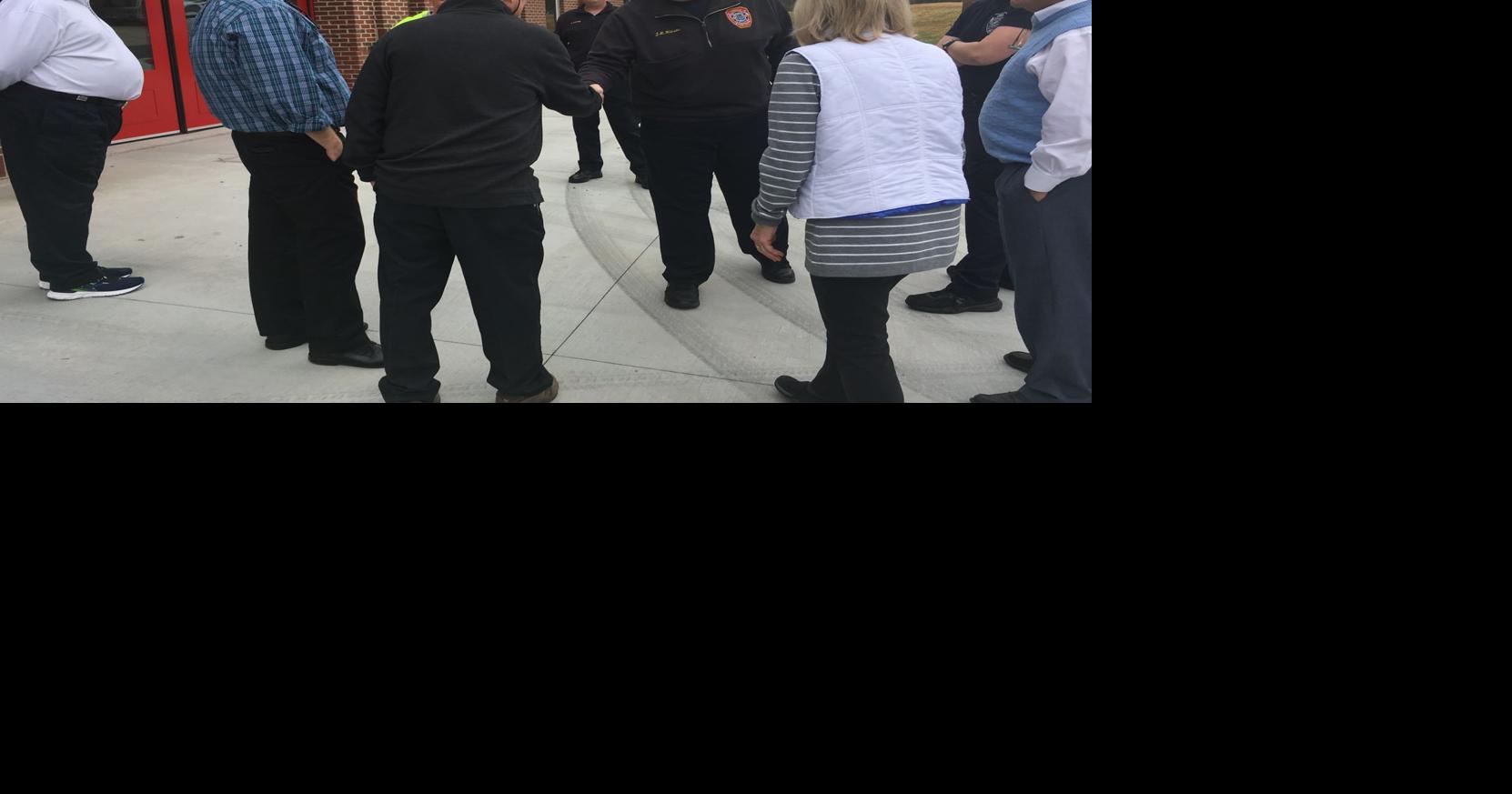 Officials tour fire station in Conover