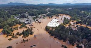 Photos, video of flooding after Helene in Burke County NC