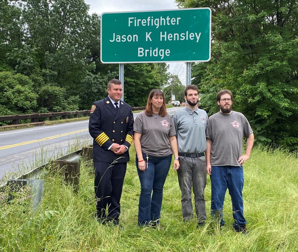 Bridge dedicated to fallen Burke firefighter Jason Hensley
