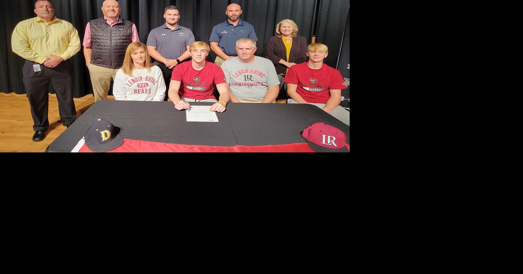 Draughn’s Trey Jensen signs with Lenoir-Rhyne