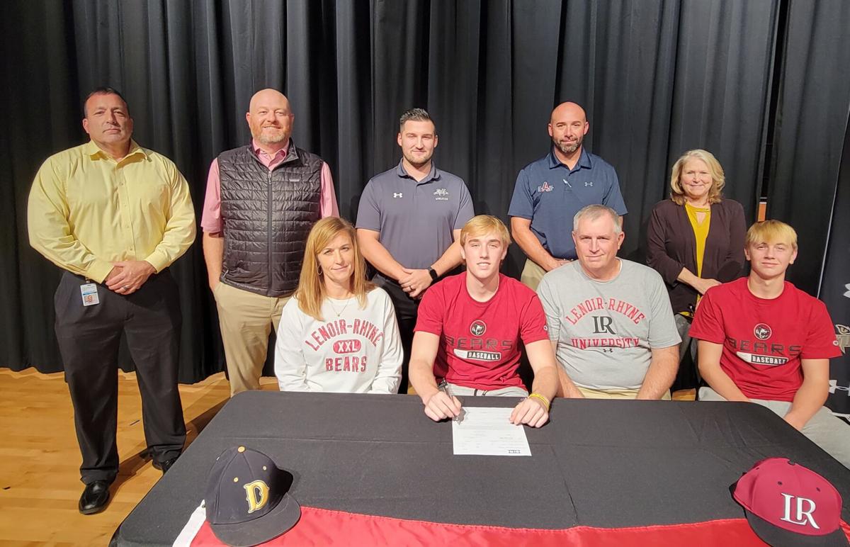 Draughn’s Trey Jensen signs with Lenoir-Rhyne