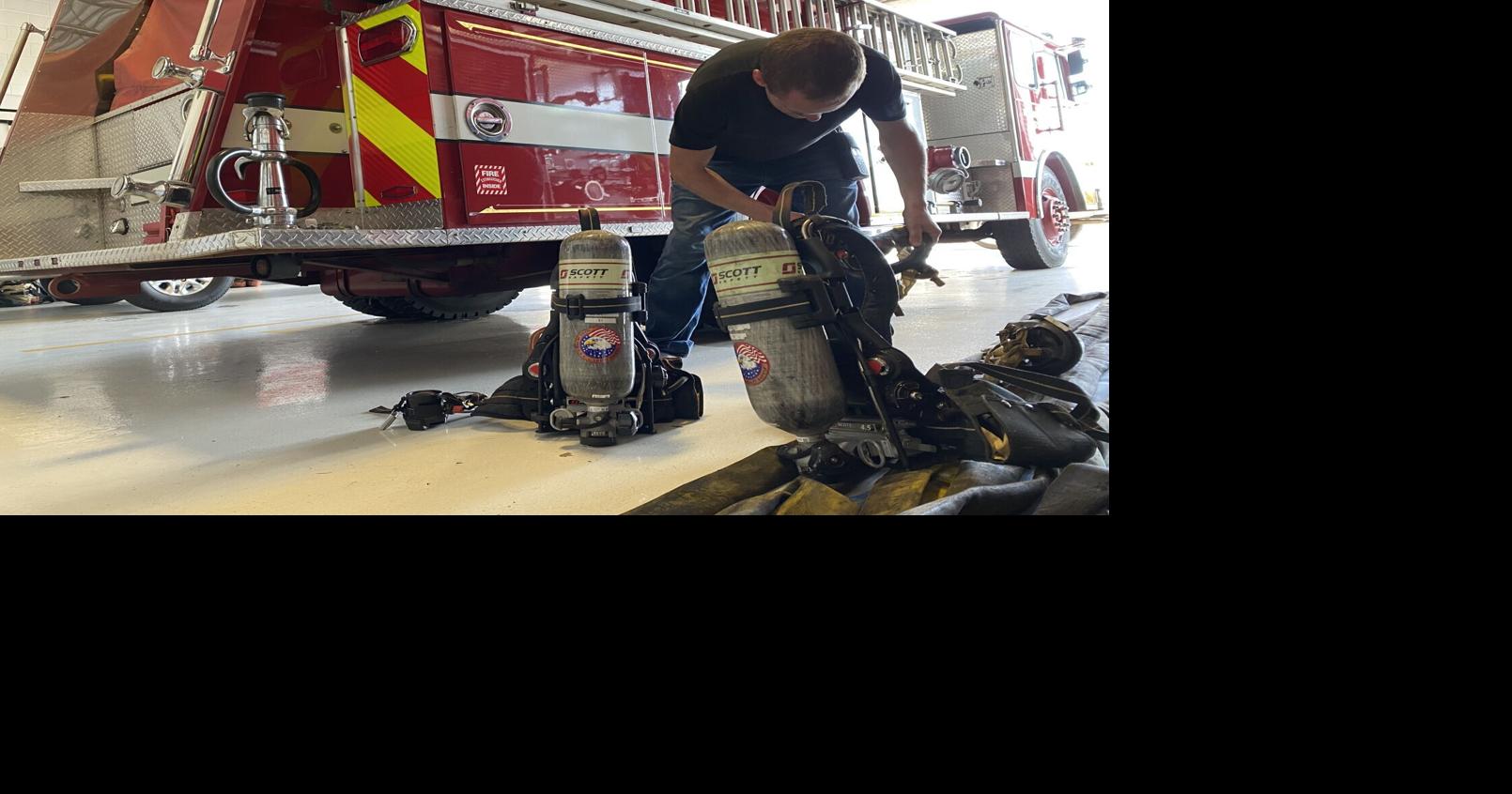 Fire starts in Drexel NC Fire Department truck engine