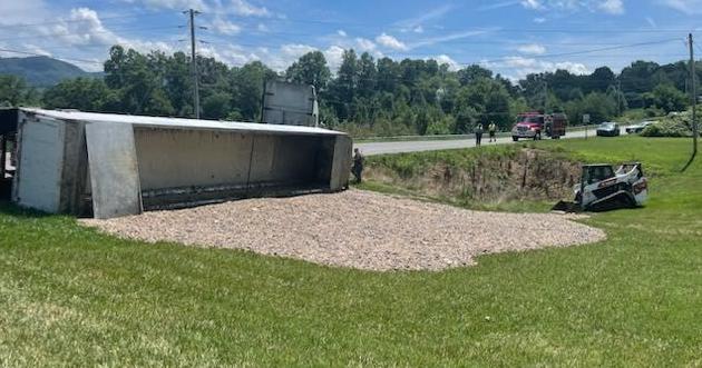 Chicken sludge spills into yard on US 64 in Burke County NC