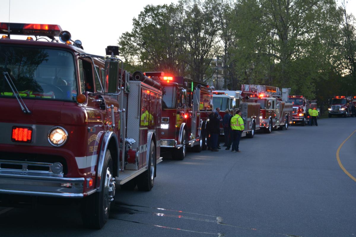 Firefighters show support for healthcare workers at hospital | State ...