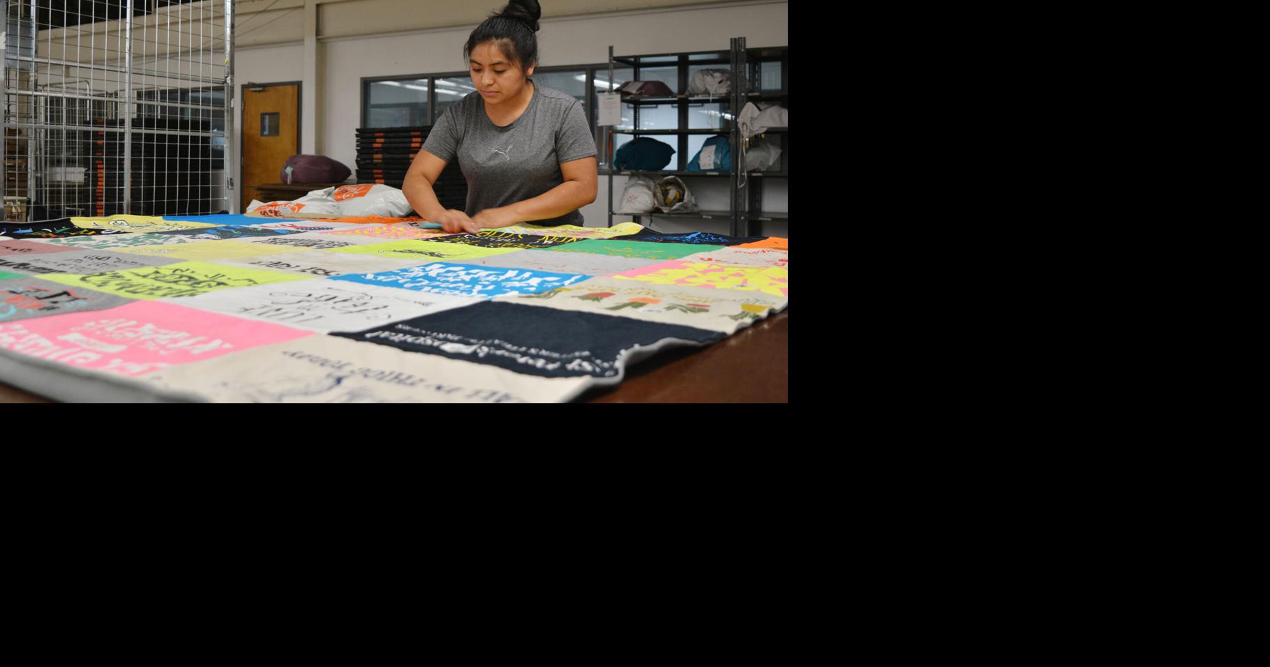 Opportunity Threads textile plant turns T-shirts into quilts