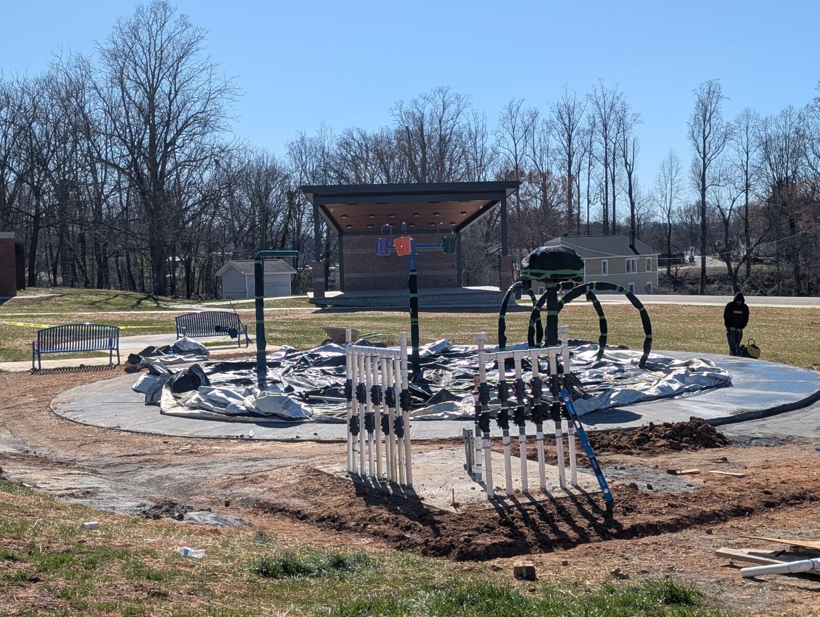 Park in Hildebran NC may open in May with splash pad, stage