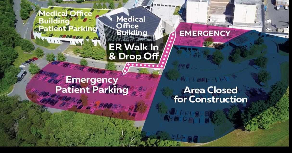 Hospital construction creates detour to emergency department