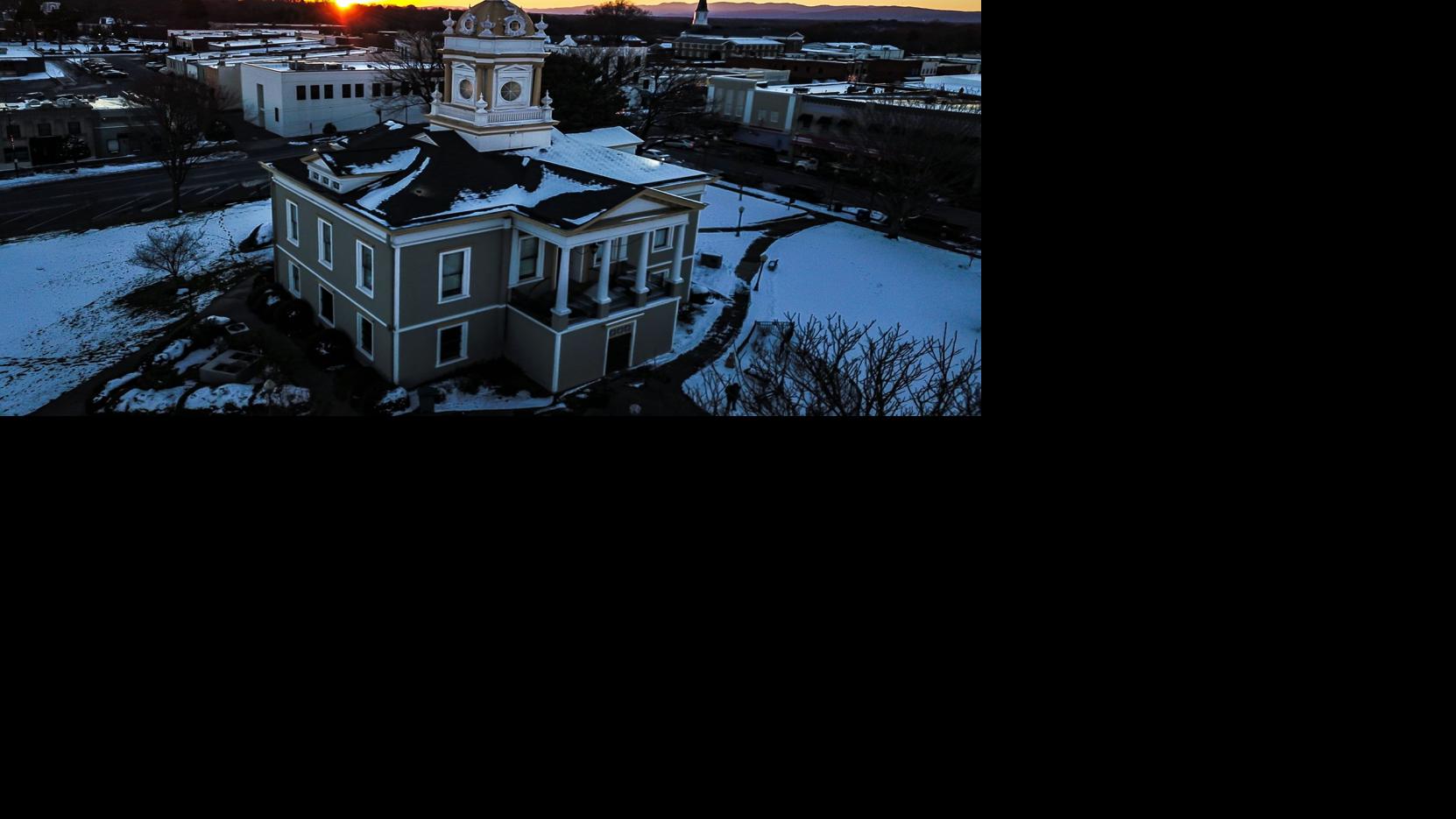 VIDEO: Drone captures footage of Downtown Morganton snowfall | Local ...