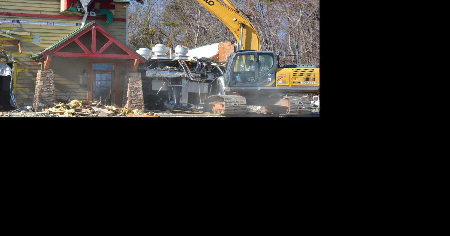 Demolition of former Fatz Cafe in Morganton starts