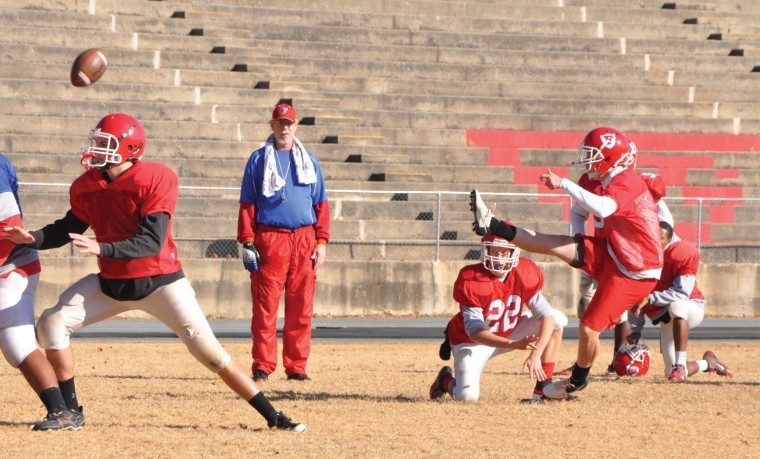Freedom football team practices for playoffs