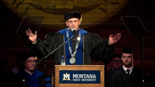 President Brock Tessman invested as 13th president of Montana State ...