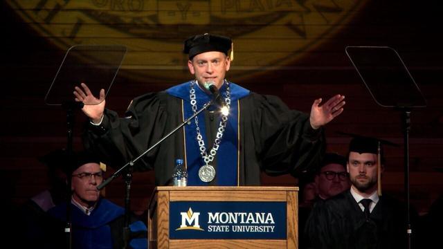 President Brock Tessman invested as 13th president of Montana State ...