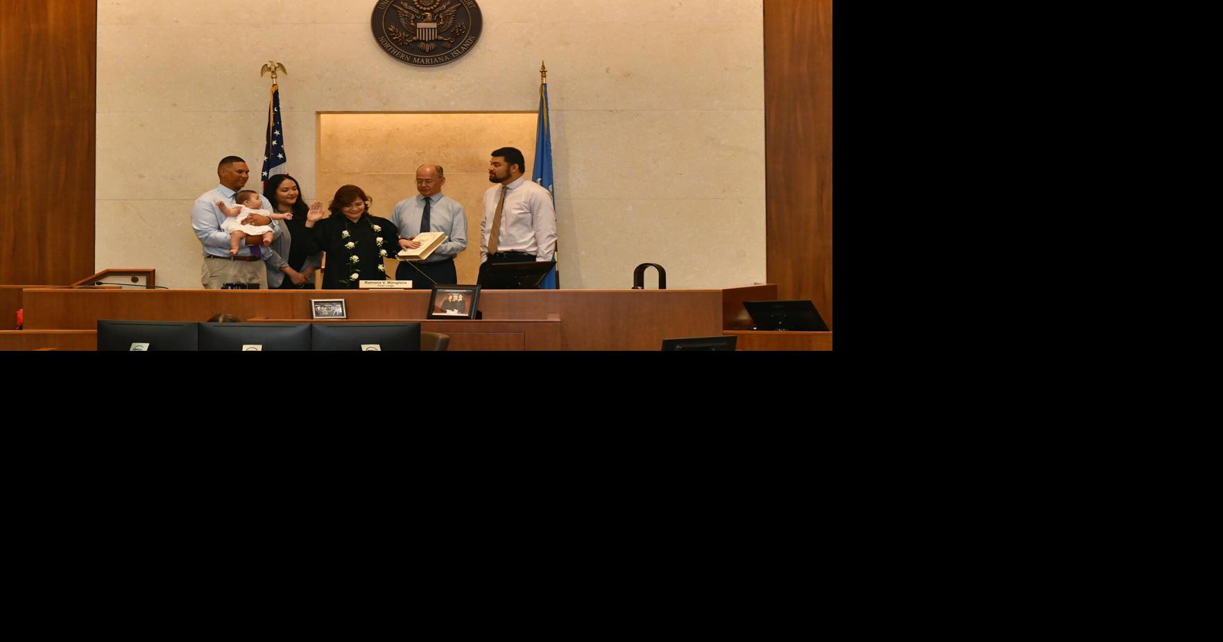 Chief Judge Manglona takes oath for second term | Local News | mvariety.com