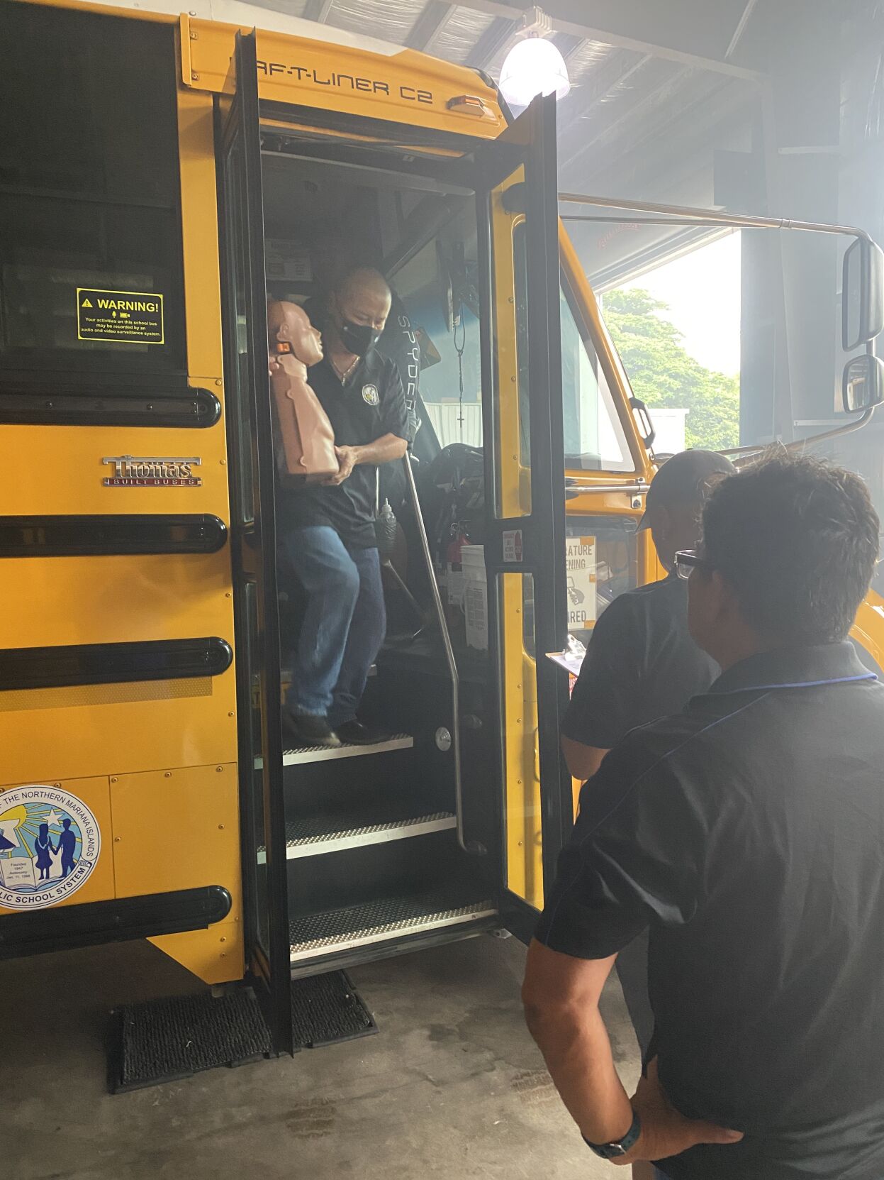 PSS bus drivers, DFEMS conduct emergency exit drill | News | mvariety.com