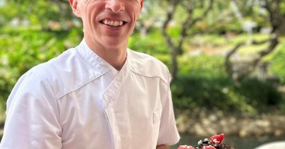 A Christmas cake by Hyatt Regency Saipan’s new chef de cuisine ...