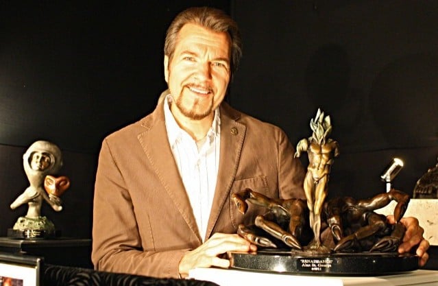 Savanna based artist Alan St. George presents work to celebrities ...