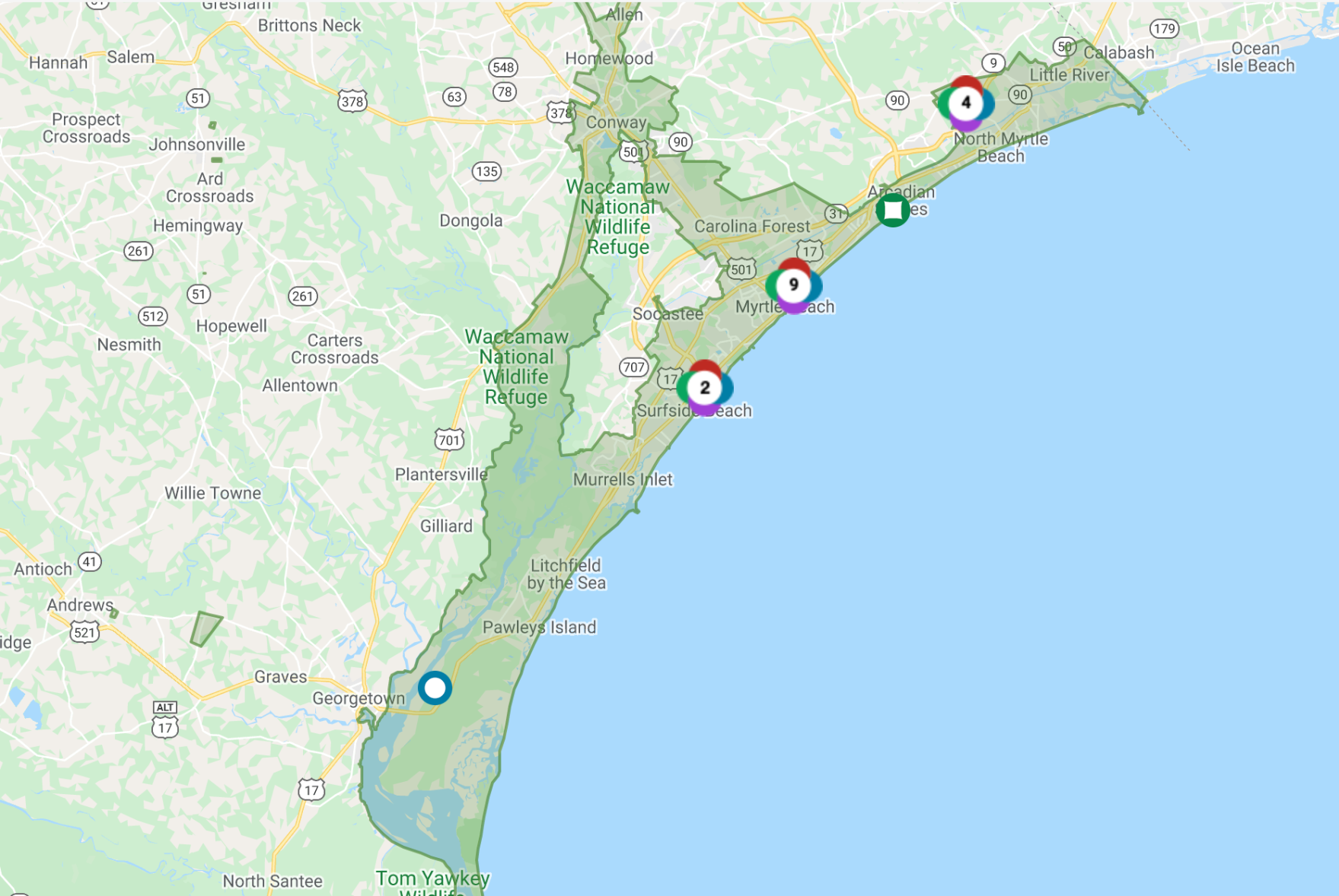 Santee Cooper Outage Map Elsa 815 am | | myhorrynews.com