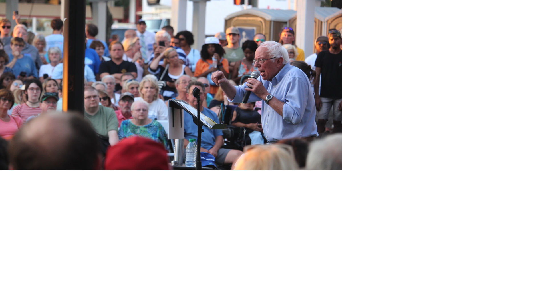 Presidential hopeful Bernie Sanders talks climate change, Trump in ...