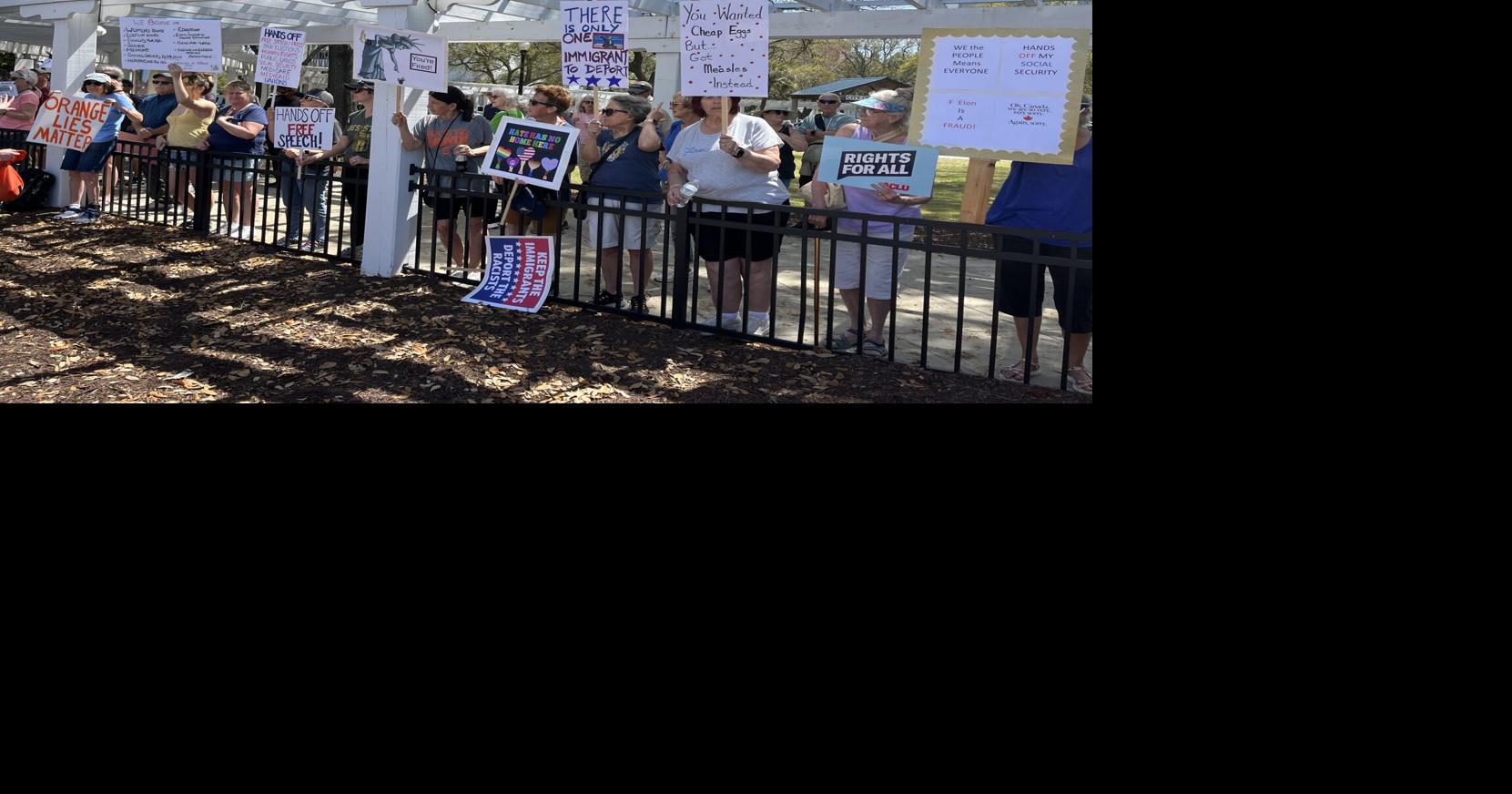 Protesters gather in Myrtle Beach SC to protest Trump | News ...