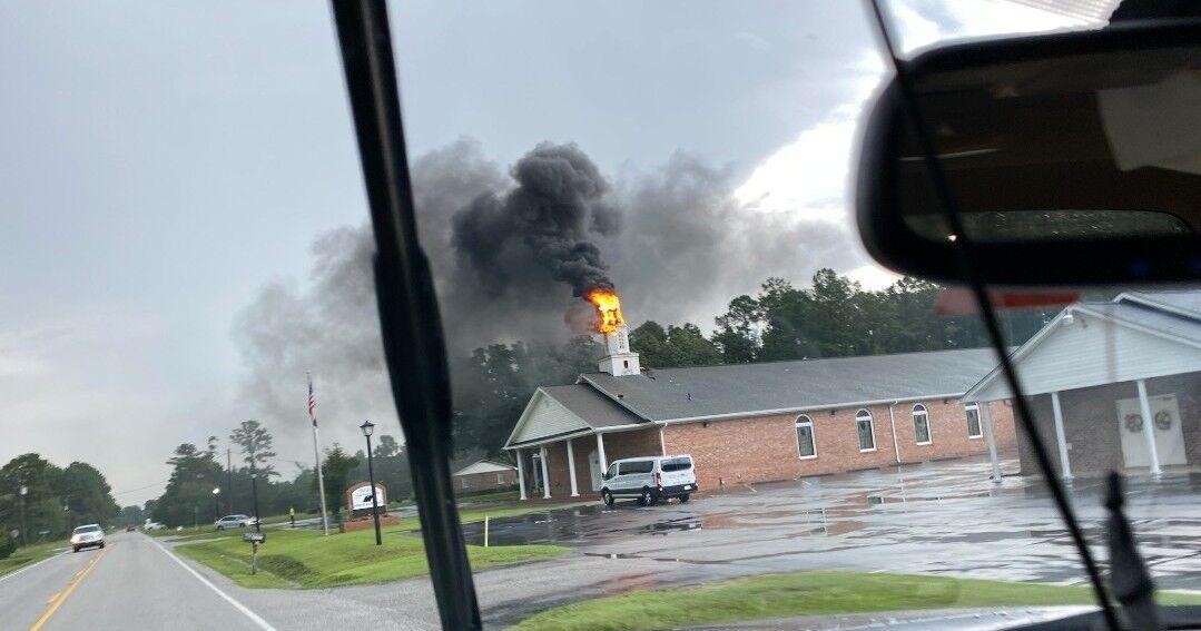 Conway SC church survives lightning strike to steeple | News ...