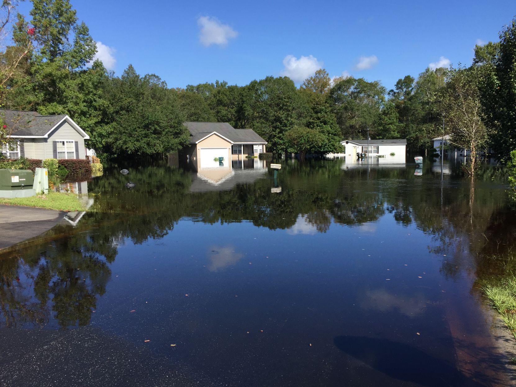 Conway area neighborhoods off SC 90 see flooding | Local News ...