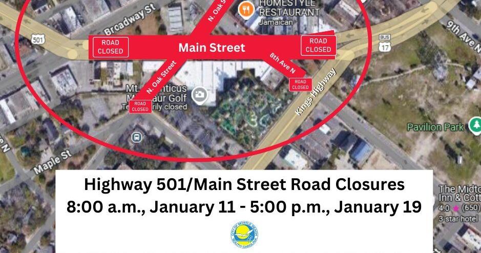 Roadwork scheduled on Hwy. 501 in January | News | myhorrynews.com