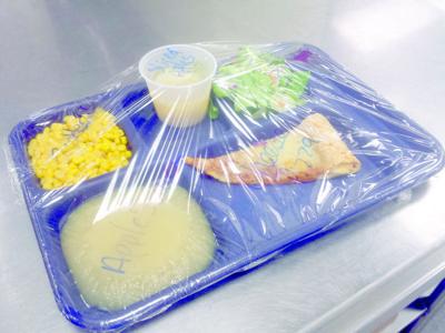 rectangular pizza school lunch