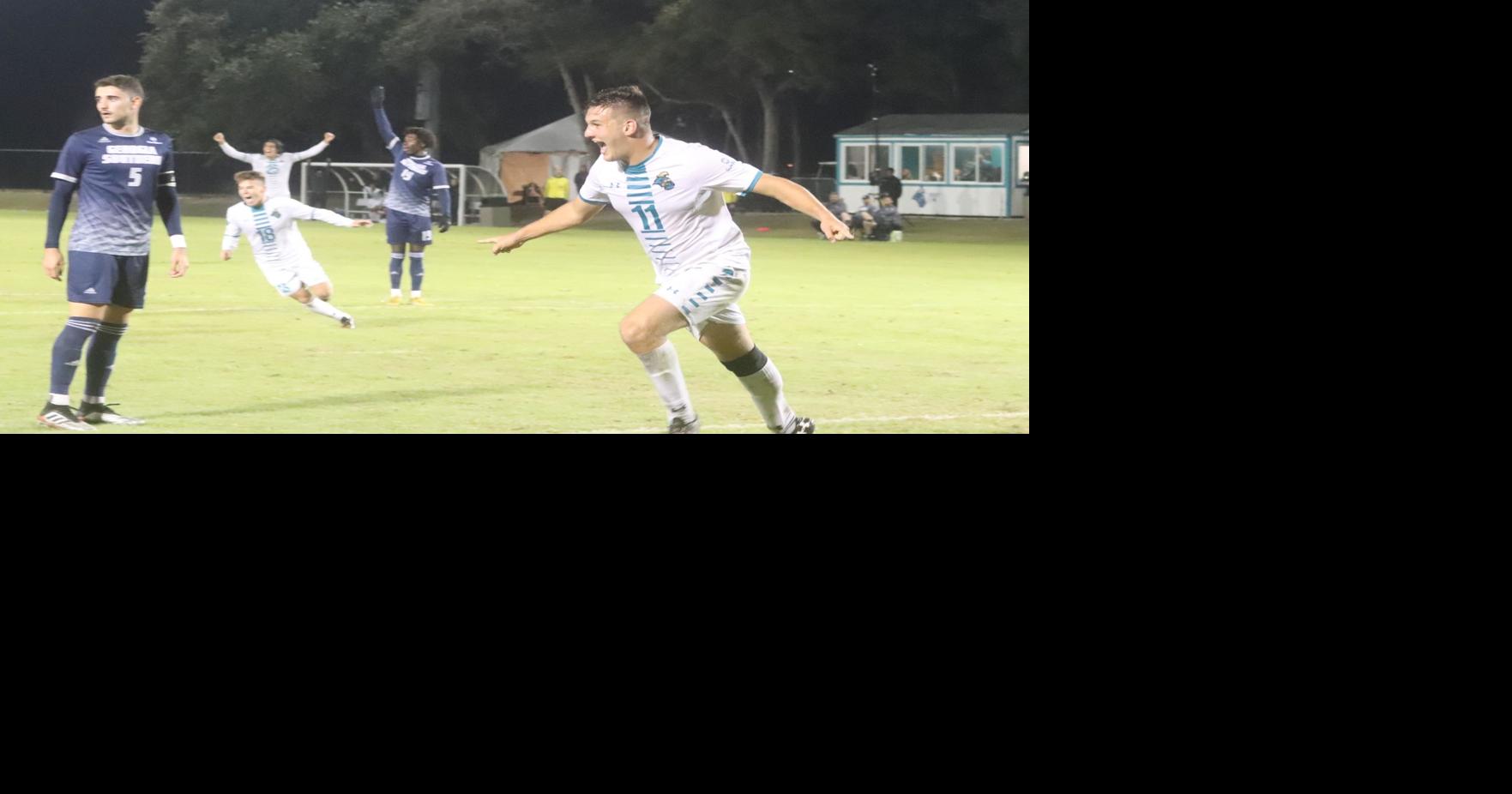 CCU men's soccer team clinches second place in Sun Belt with win over ...
