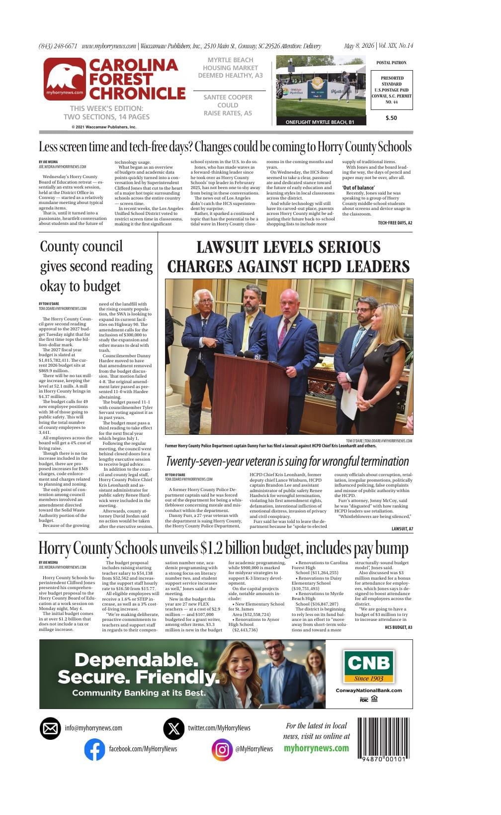 Page 01 | Carolina Forest Chronicle e-Edition | myhorrynews.com