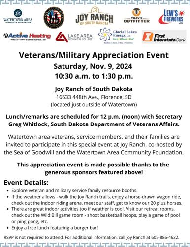KXLG Spotlight on Watertown Veterans and Upcoming Events for Veterans ...