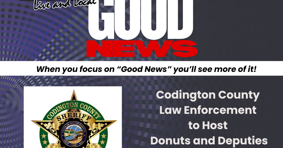 Codington County Sheriff's Office to Host Donuts and Deputies | Local ...
