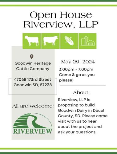 Riverview Dairy Public Open House in Goodwin on Wednesday | Local News ...