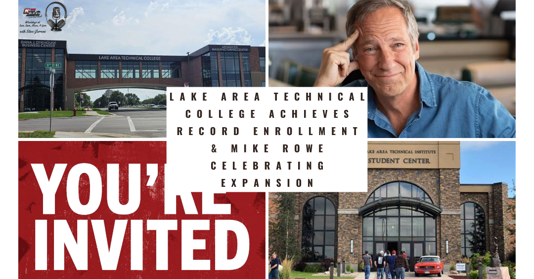 Lake Area Technical College Achieves Record Enrollment & Mike Rowe ...