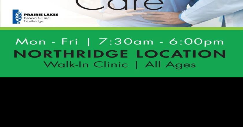 Prairie Lakes Brown Clinic announces Convenience Care walk-in clinic at ...