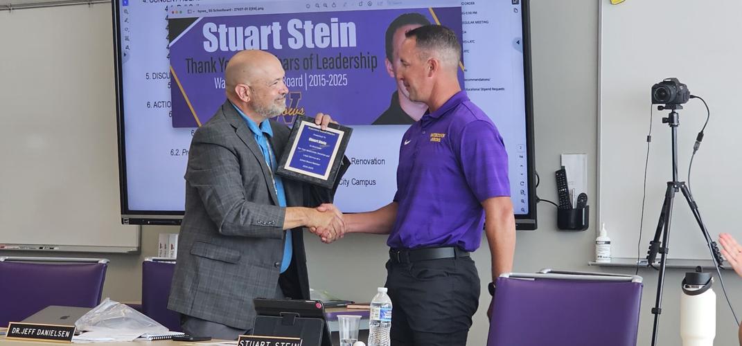 Good News: Dr. Jeff Danielsen Presents Stuart Stein with Plaque After ...