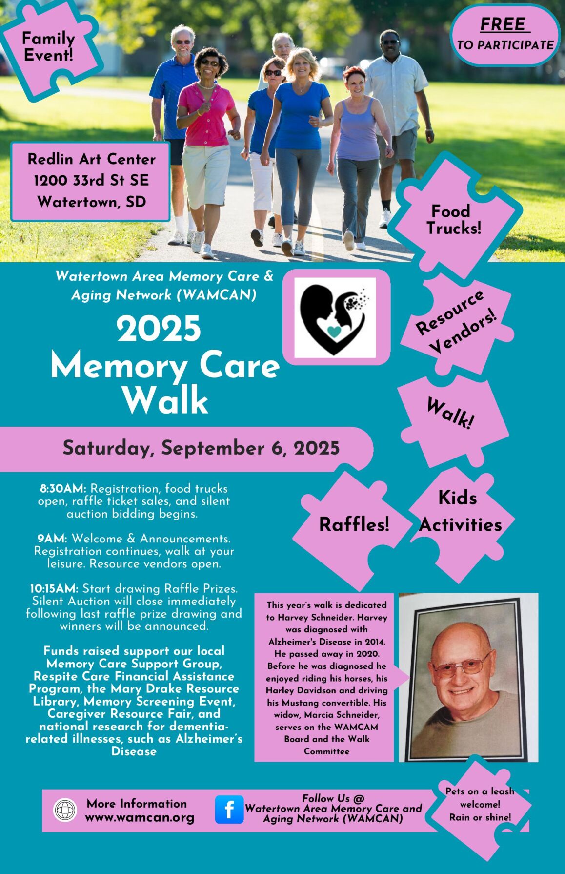 19th Annual Memory Care Walk to Honor the Life of Harvey Schneider ...